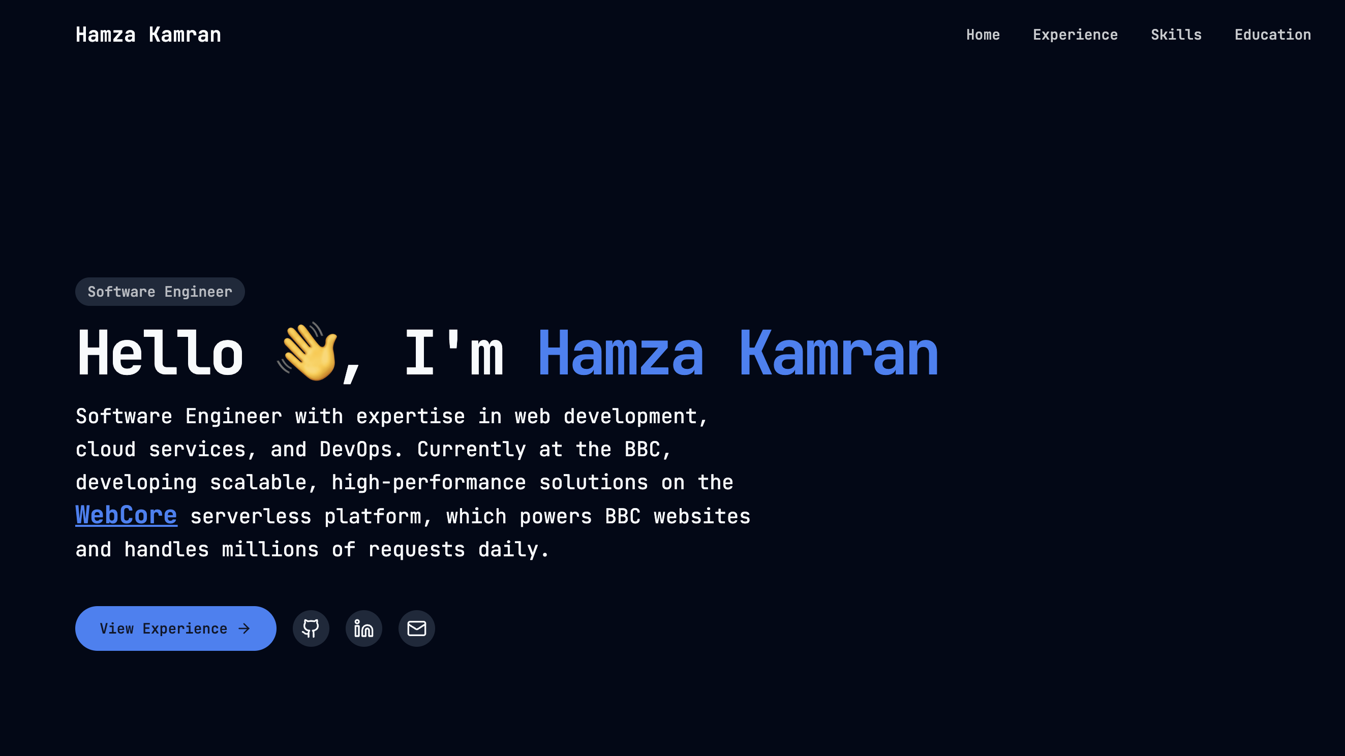 Hamza Kamran - Software Engineer